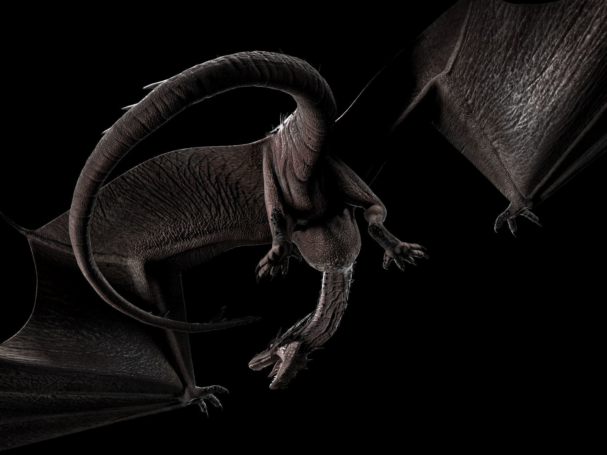 Smaug Hobbit Dragon 3D model rigged | CGTrader