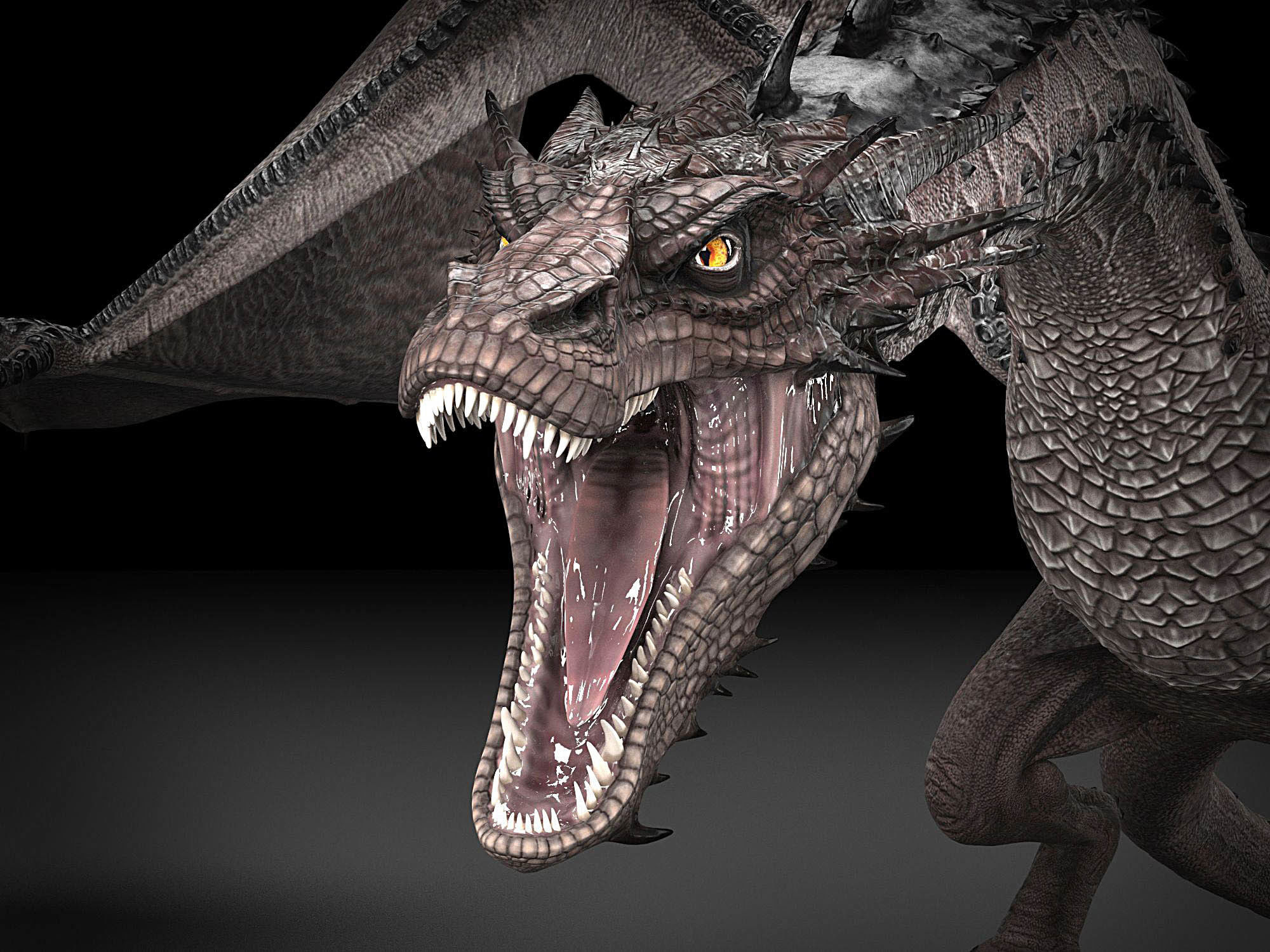 Smaug Hobbit Dragon 3D model rigged | CGTrader