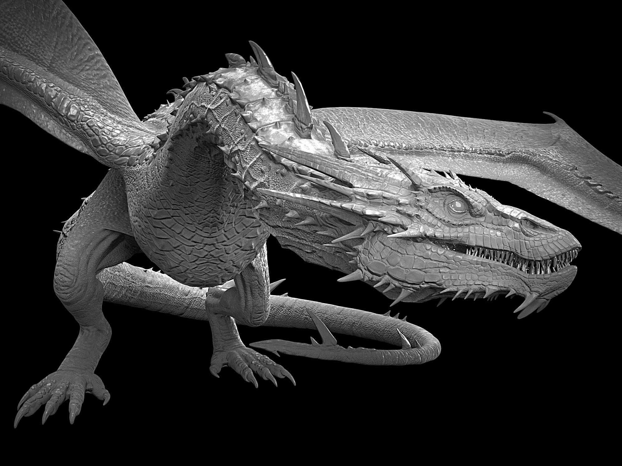 Smaug Hobbit Dragon 3D model rigged | CGTrader