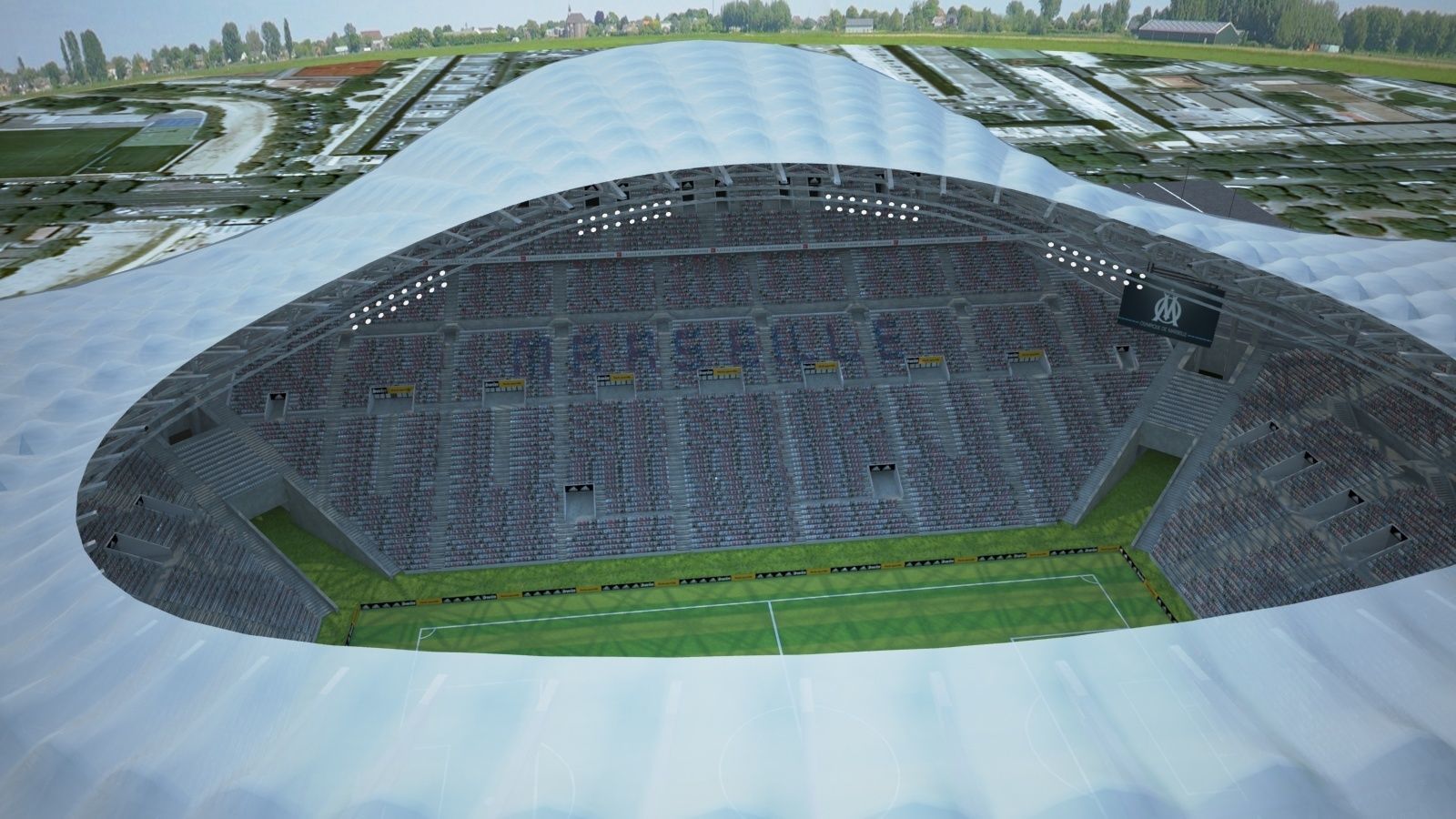 Stade Velodrome Marseille 3D model | CGTrader
