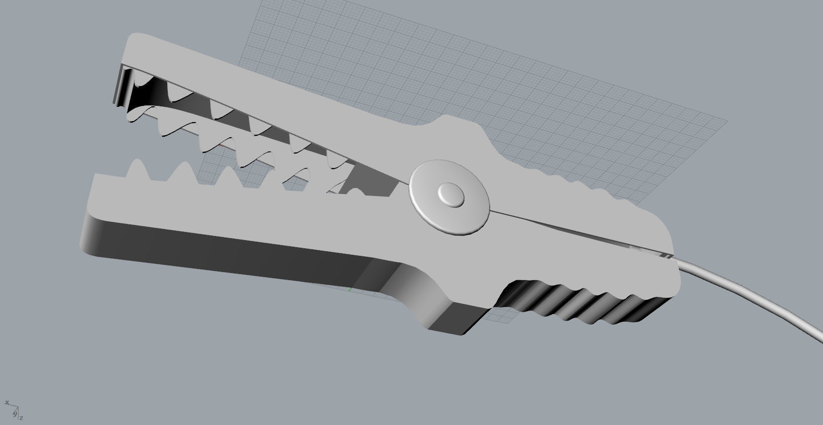 alligator clip 3D design 3D model 3D printable | CGTrader
