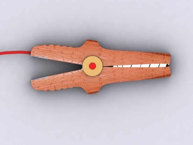 alligator clip 3D design 3D model 3D printable | CGTrader