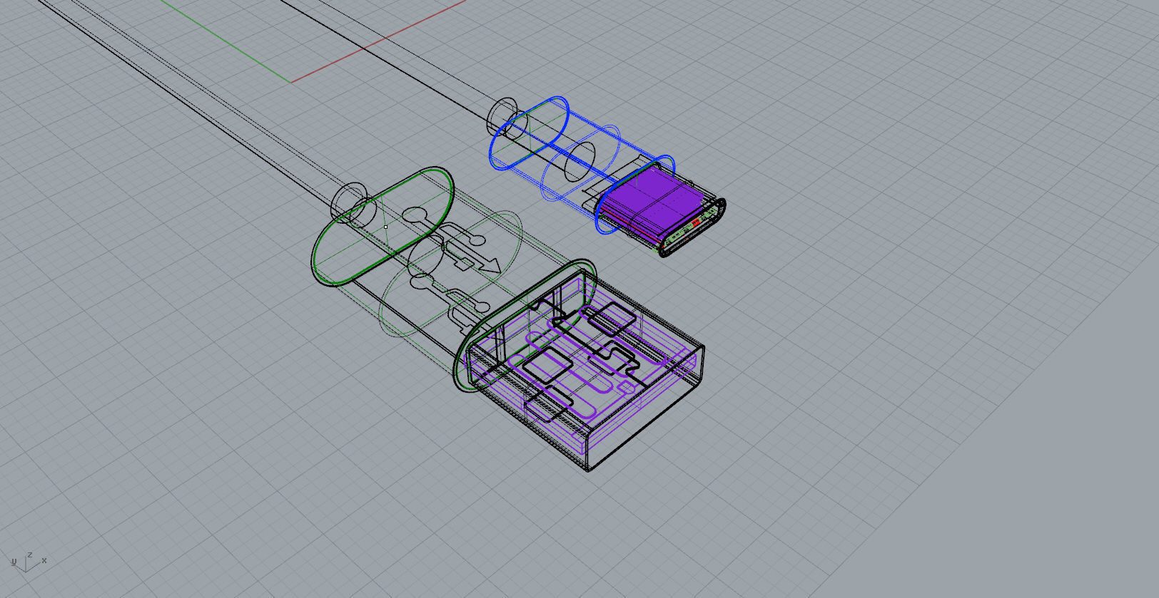 TYPE C USB CABLE 3D model 3D model 3D printable | CGTrader