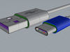 TYPE C USB CABLE 3D model 3D model 3D printable | CGTrader