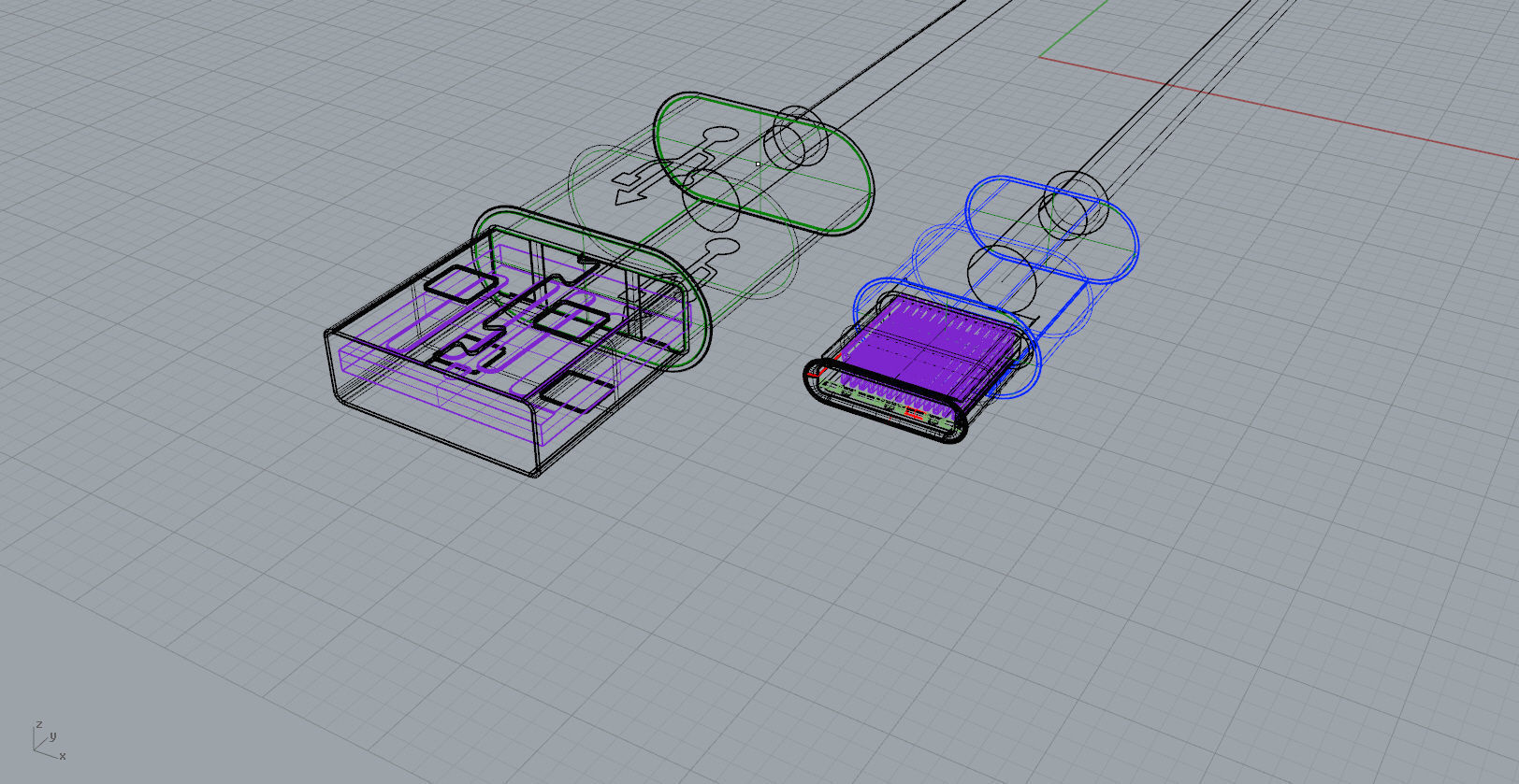 TYPE C USB CABLE 3D model 3D model 3D printable | CGTrader