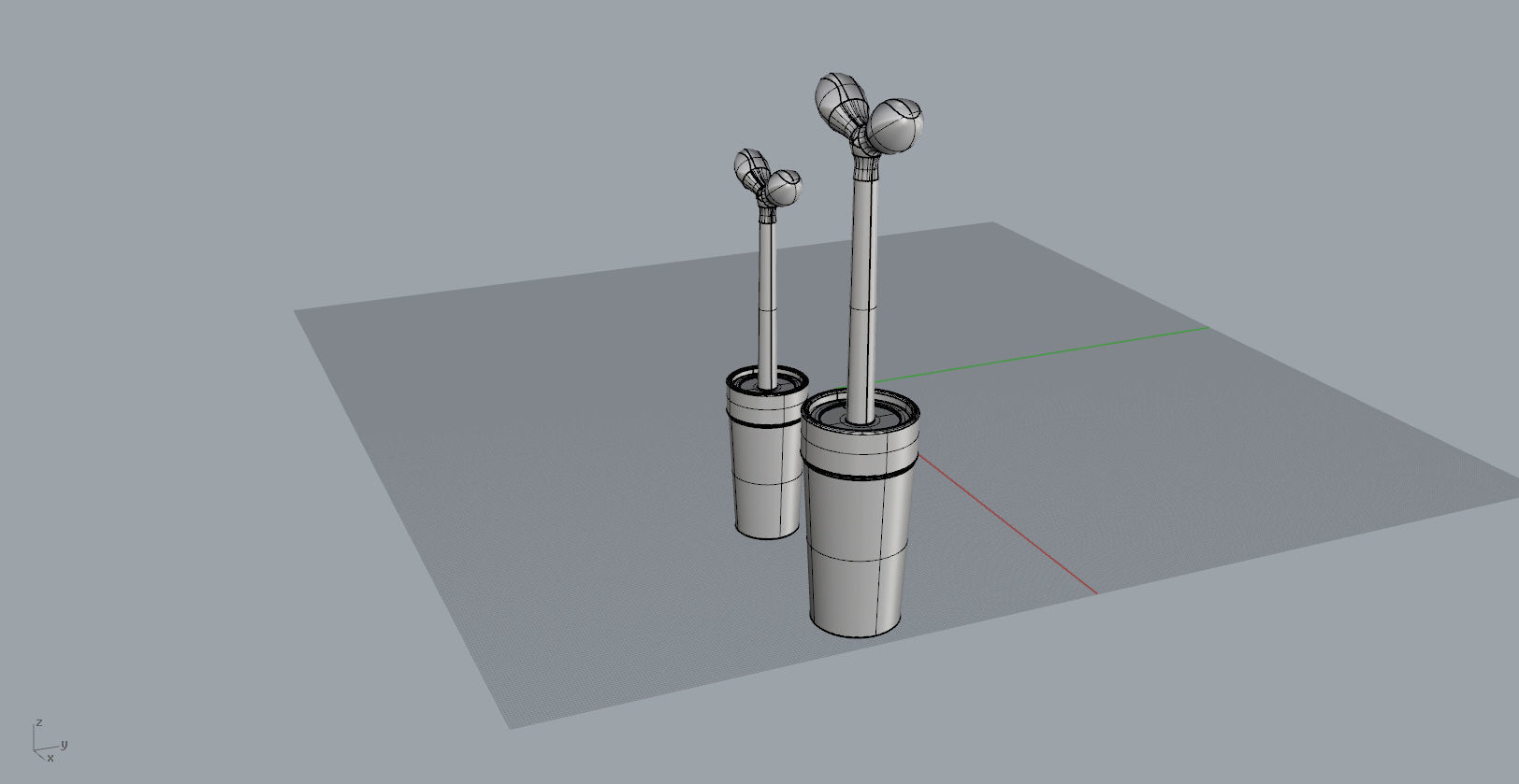 Italy Alessi toilet brush 3D model 3D model 3D printable | CGTrader
