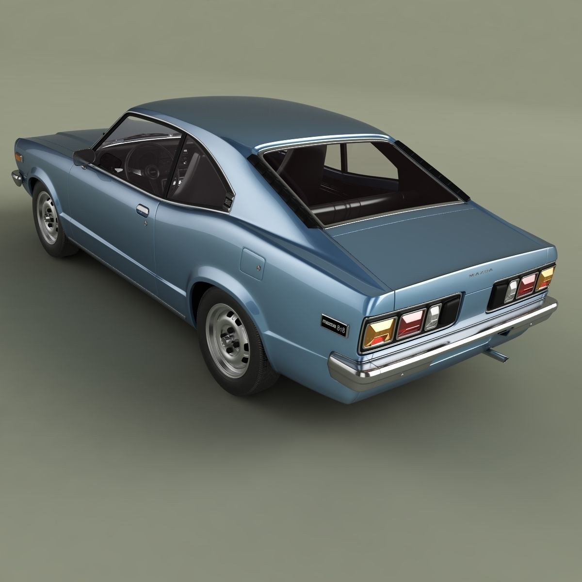 Mazda 818 Grand Familia Coupe 3D model | CGTrader