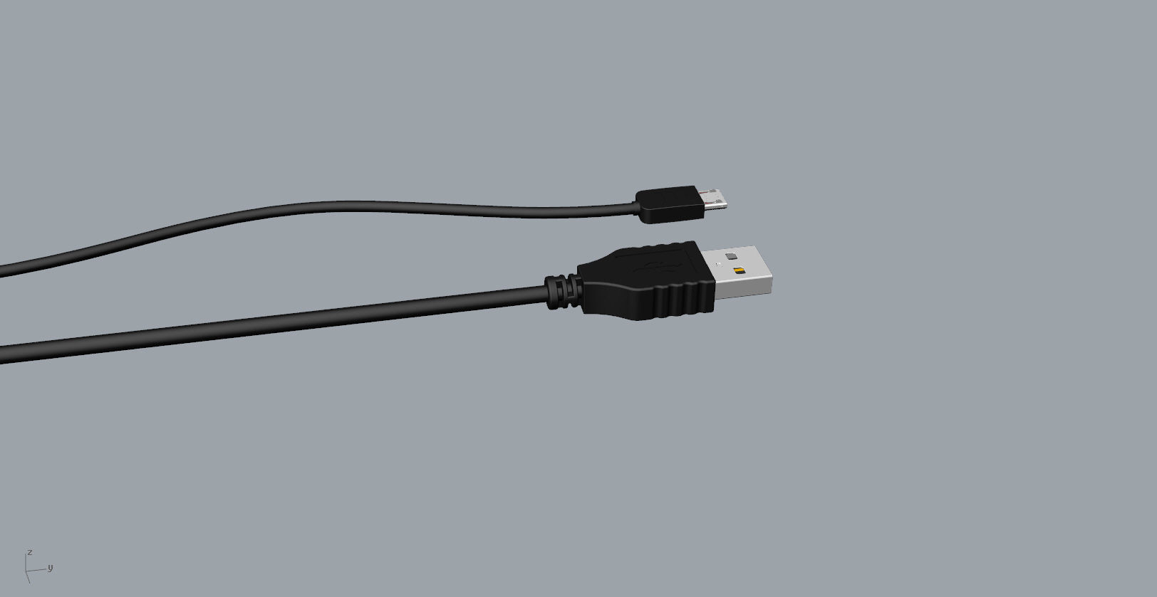 Original Micro USB 3d model design 3D model 3D printable | CGTrader