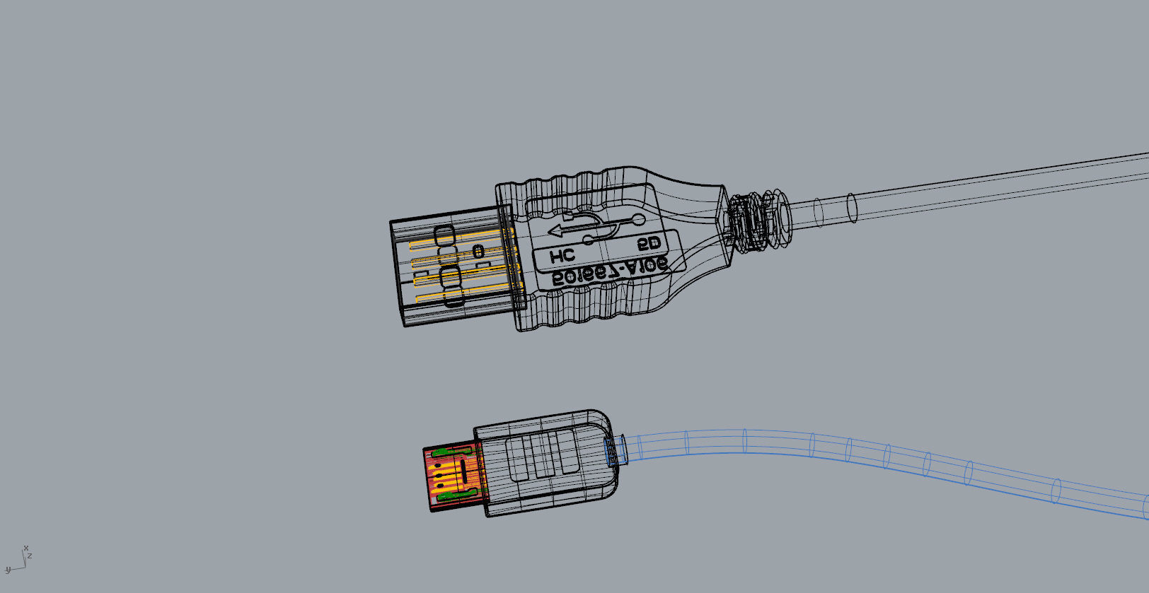Original Micro USB 3d model design 3D model 3D printable | CGTrader