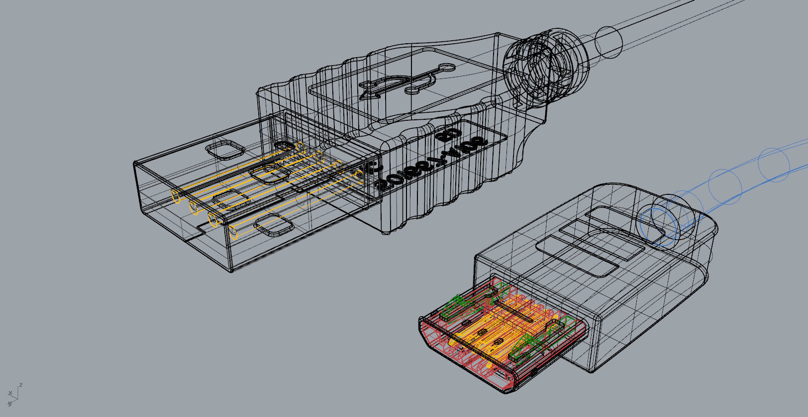 Original Micro USB 3d model design 3D model 3D printable | CGTrader