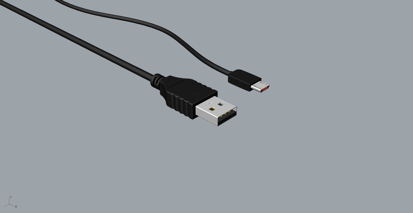 Original Micro USB 3d model design 3D model 3D printable | CGTrader