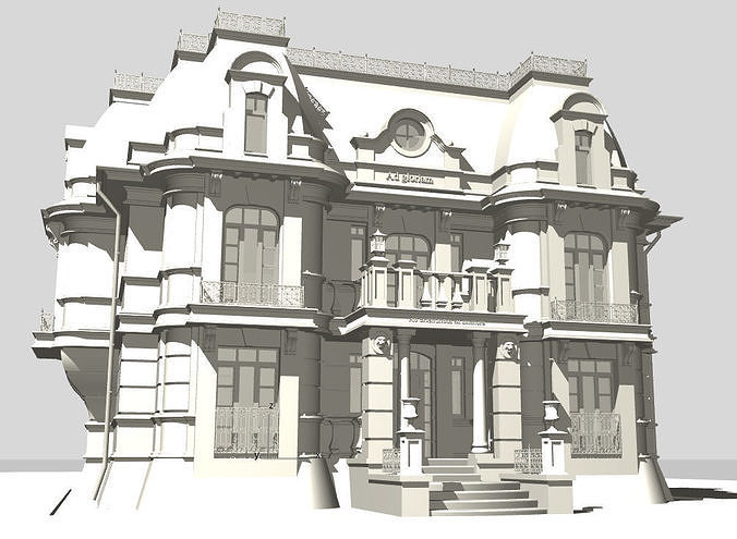 Baroque House 3D model | CGTrader