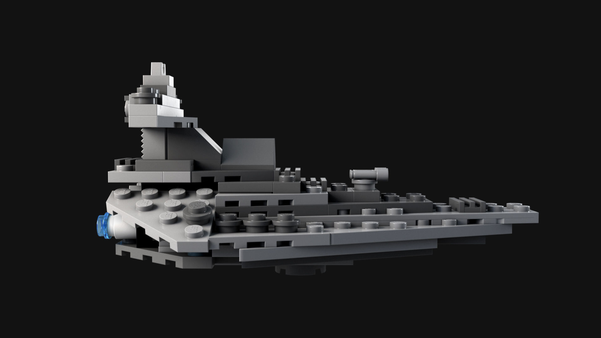 Lego Mini Star Destroyer 3D model | CGTrader