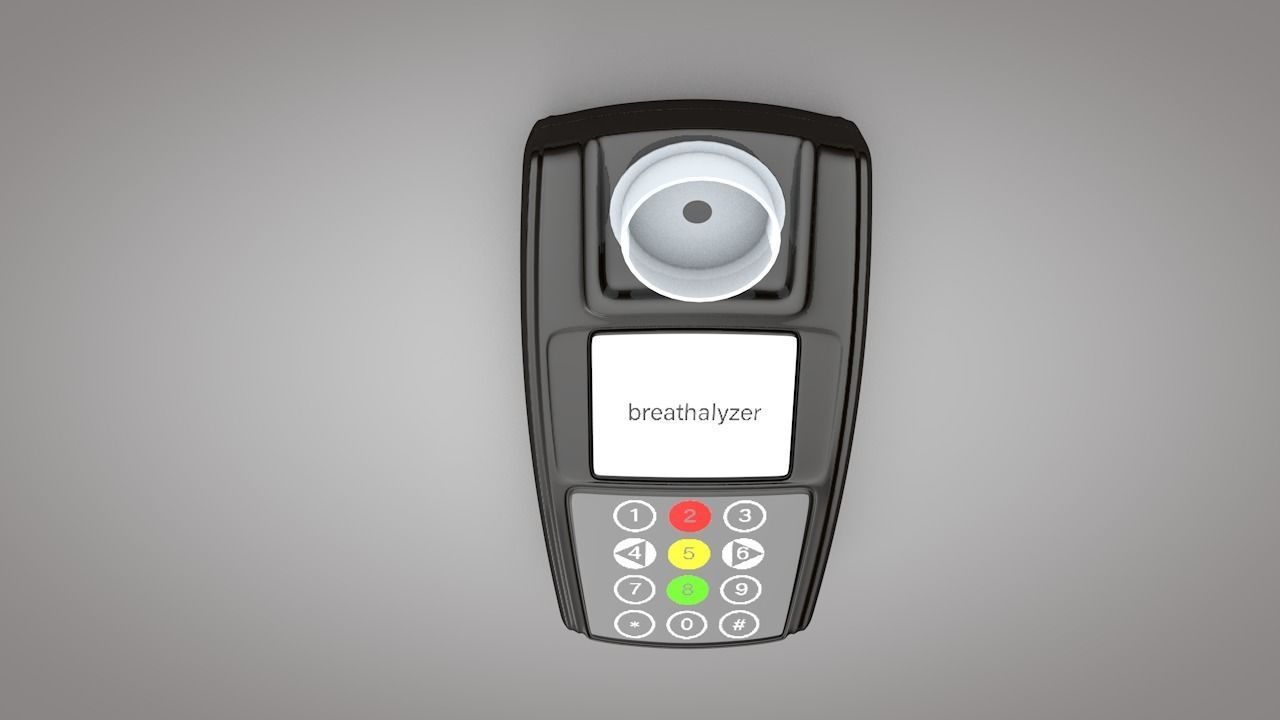 breathalyzer point of sale device 3D model | CGTrader