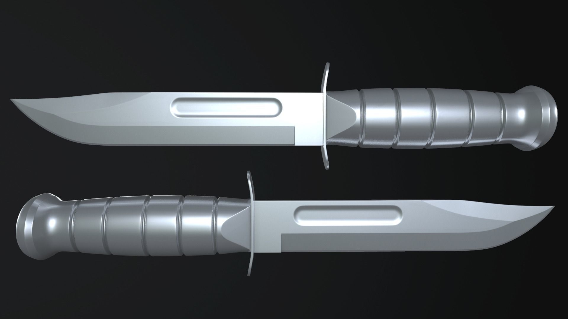 3D model Ka-Bar Modern Military Knife VR / AR / low-poly | CGTrader