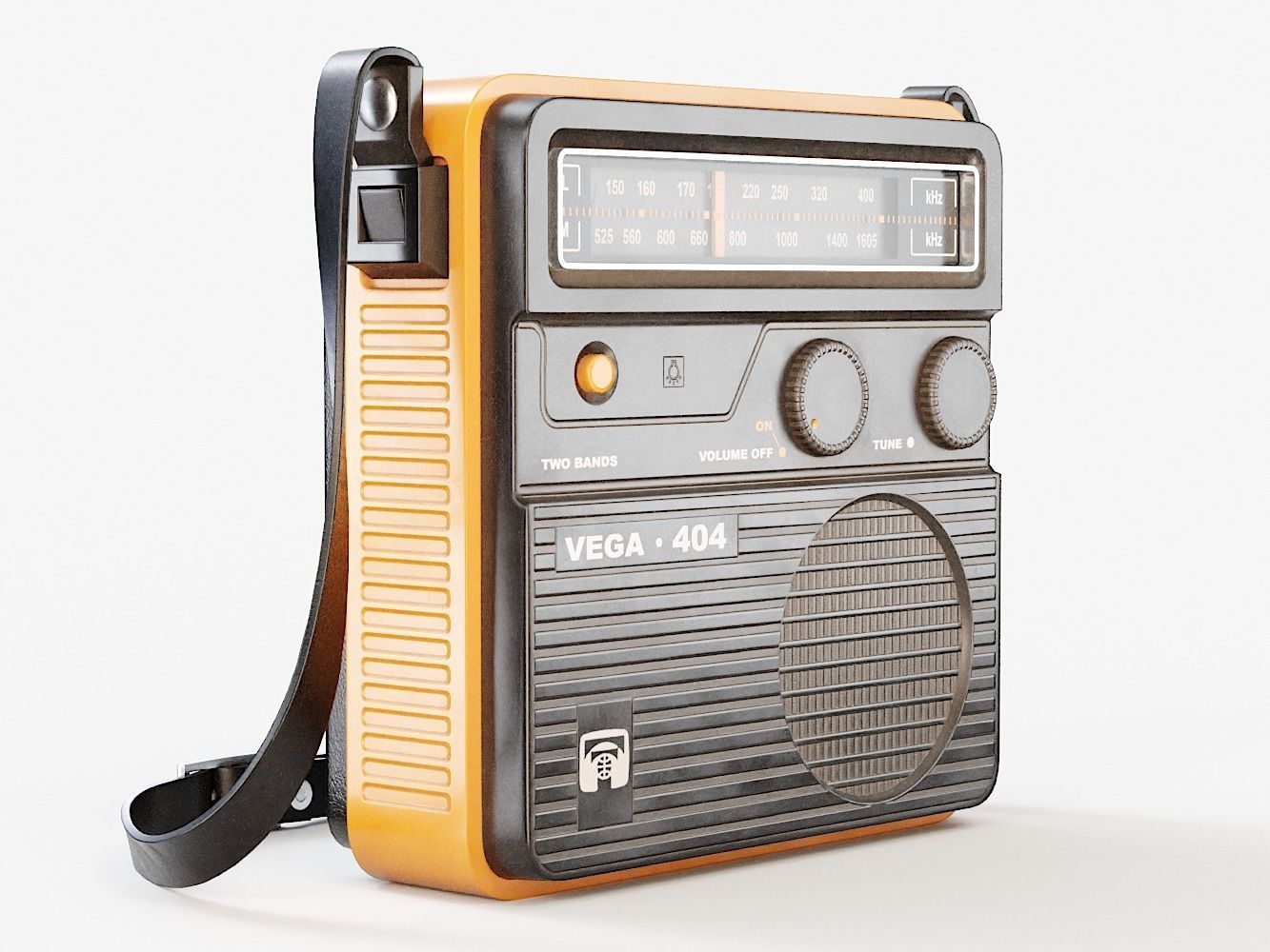 3D model Retro Portable Radio Vega PBR VR / AR / low-poly | CGTrader
