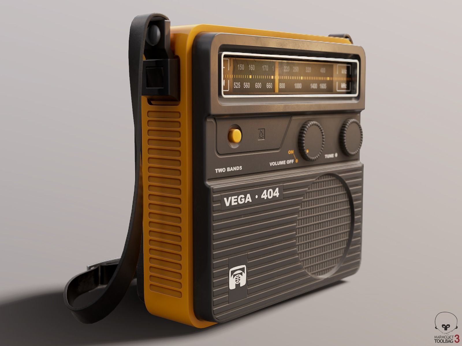 3D model Retro Portable Radio Vega PBR VR / AR / low-poly | CGTrader