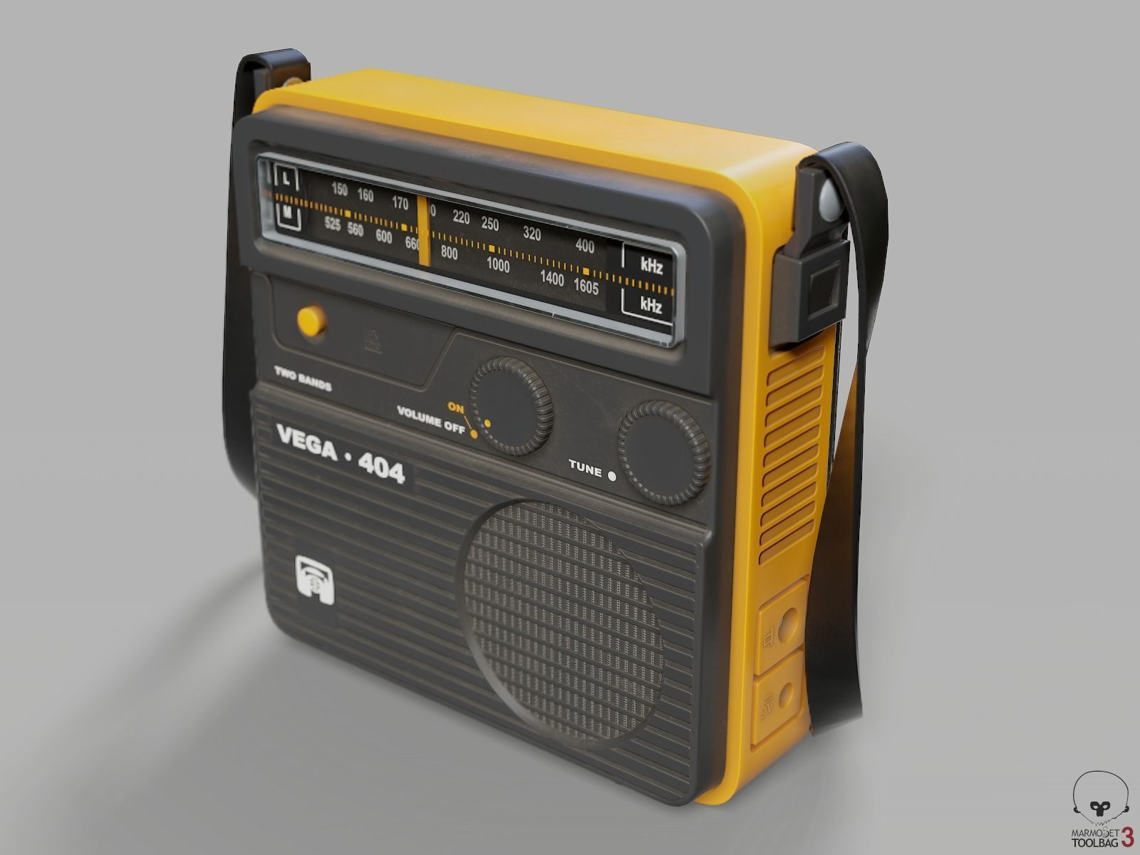 3D model Retro Portable Radio Vega PBR VR / AR / low-poly | CGTrader