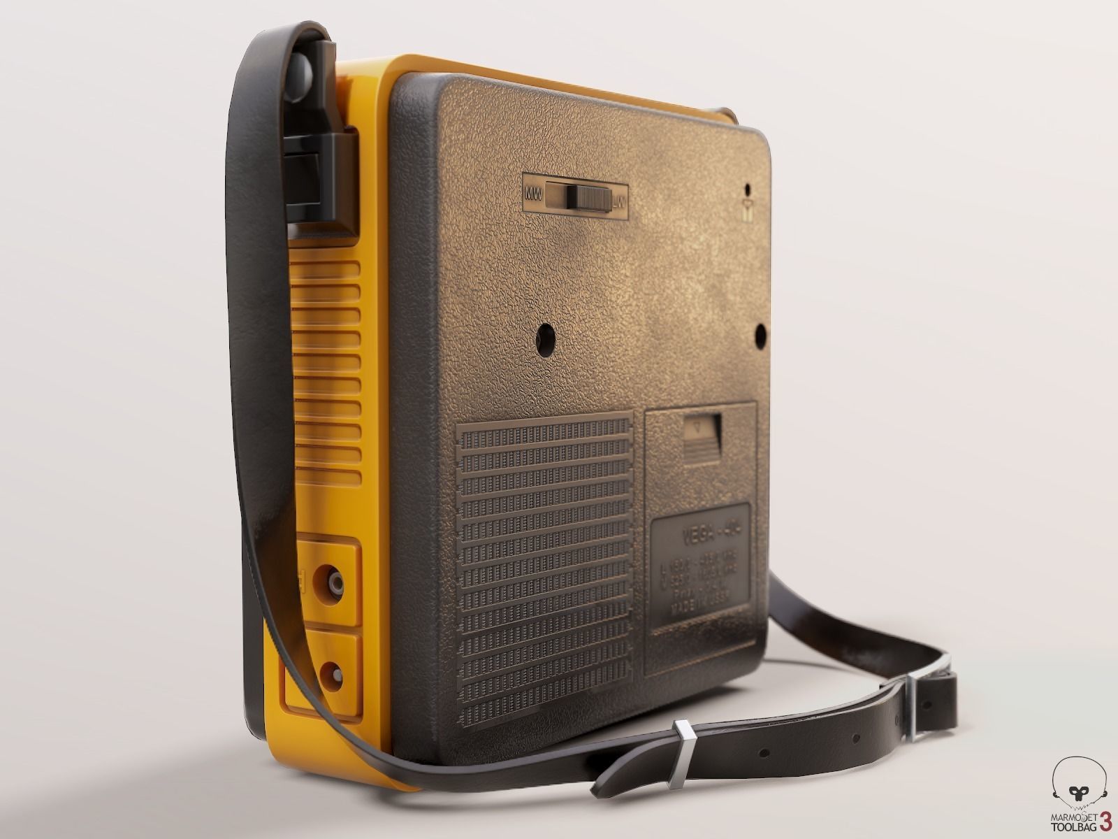 3D model Retro Portable Radio Vega PBR VR / AR / low-poly | CGTrader