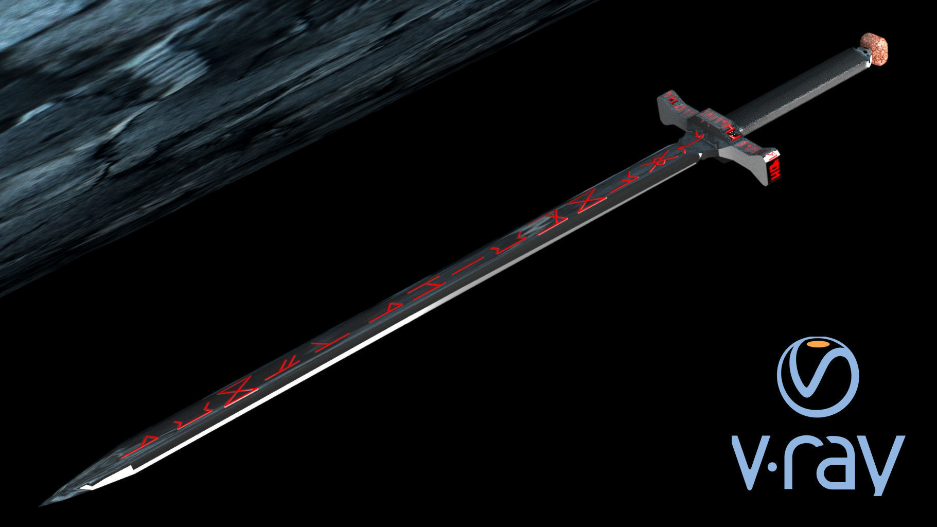 Fantasy Iron Sword free VR / AR / low-poly 3D model | CGTrader