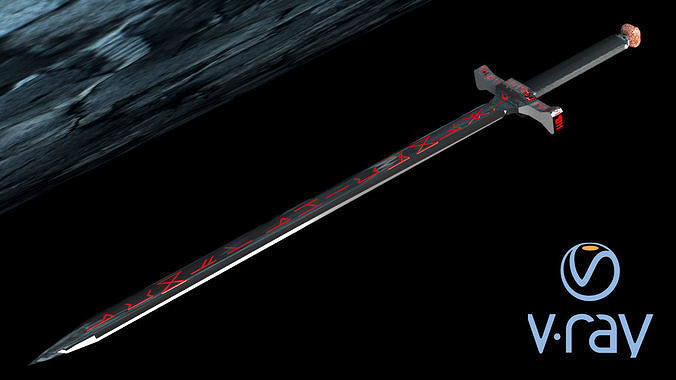 Fantasy Iron Sword free VR / AR / low-poly 3D model | CGTrader