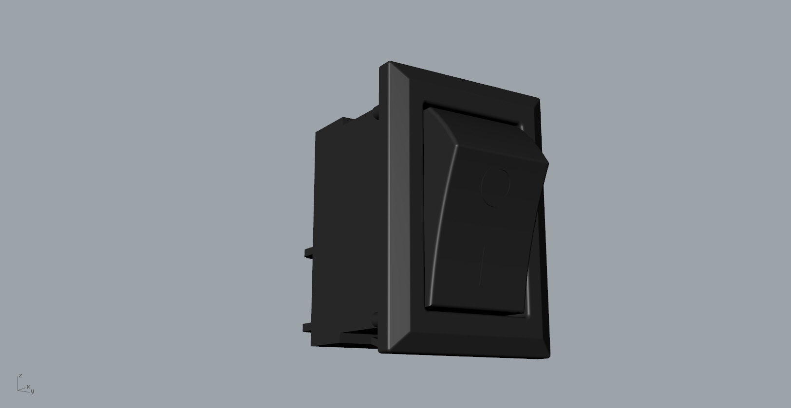 POWER BUTTON Switch 3D model 3D model 3D printable | CGTrader