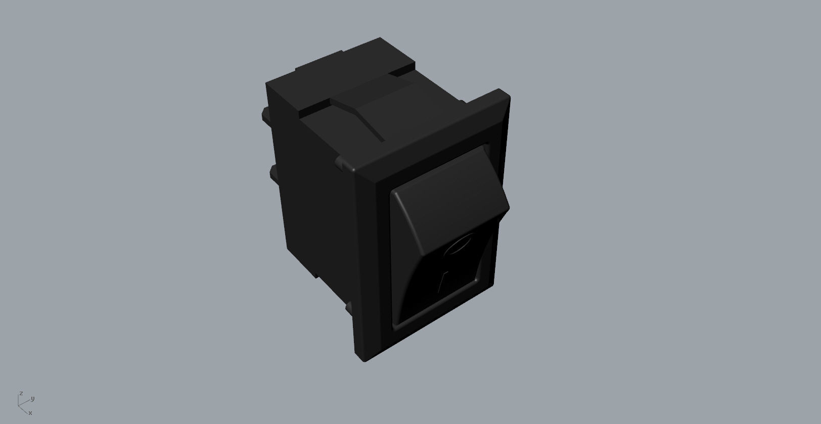 POWER BUTTON Switch 3D model 3D model 3D printable | CGTrader