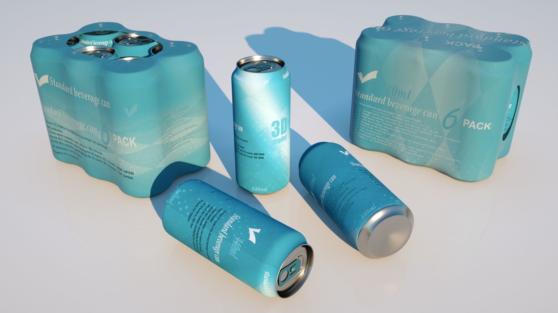 3D Can package 440ml | CGTrader