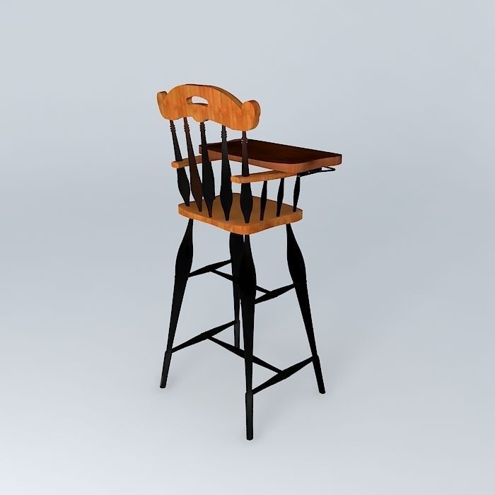 High chair free 3D model | CGTrader