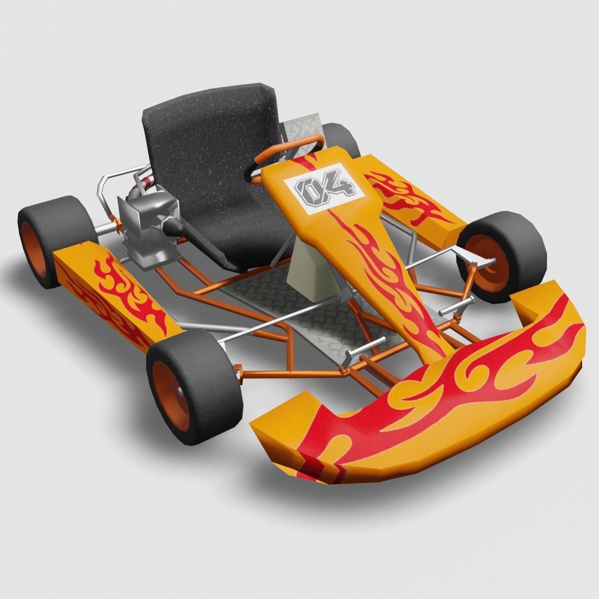 3D model Go Kart VR / AR / low-poly | CGTrader