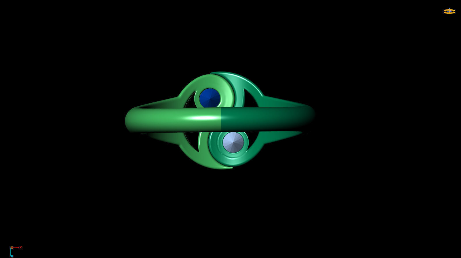 Yin Yang Ring R 0083 3D model 3D printable | CGTrader