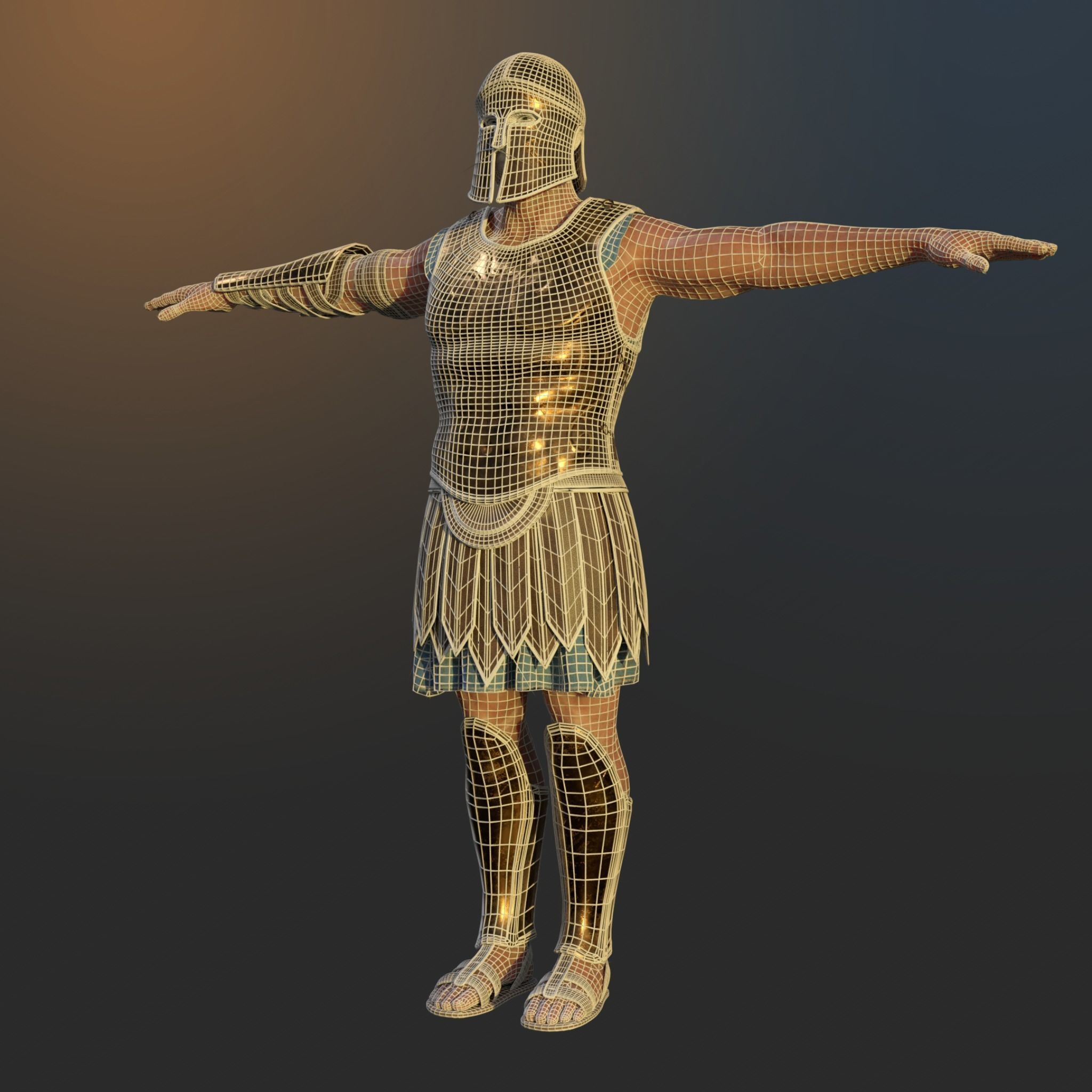 Ancient Greek Hoplite Warrior 3D model | CGTrader