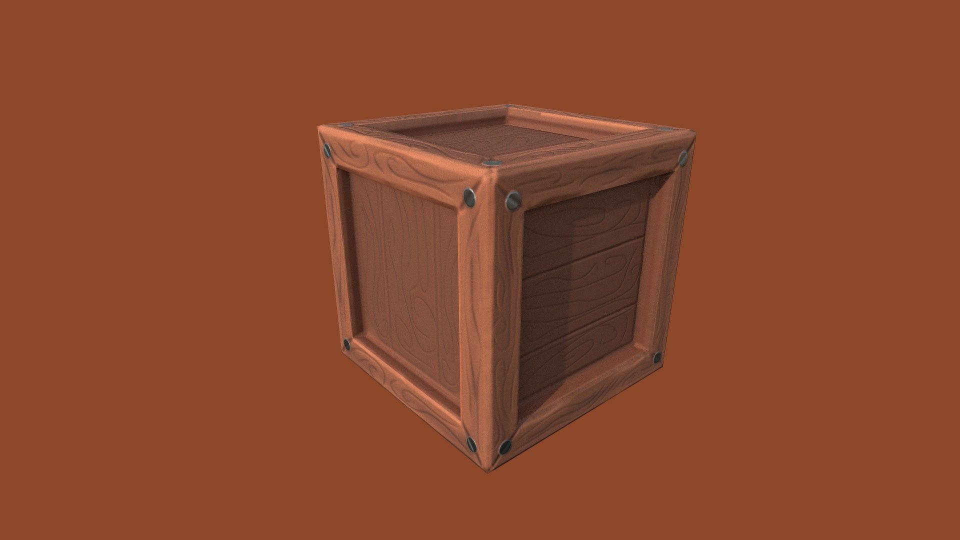 GameReady Stylized Wooden Crate free VR / AR / low-poly 3D model | CGTrader