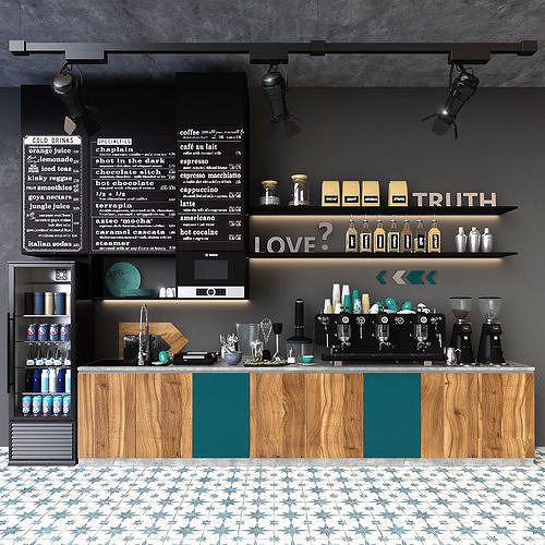 Bar work 3D model | CGTrader