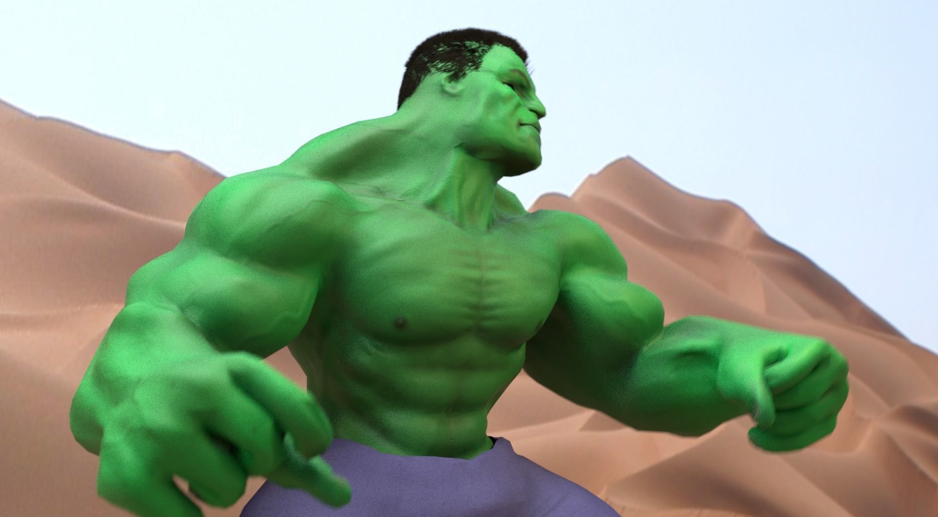 3D model Hulk Rigged and Animated 2018 VR / AR / low-poly | CGTrader
