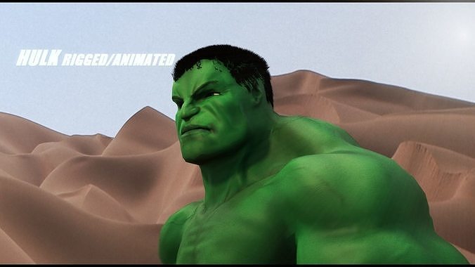 3D model Hulk Rigged and Animated 2018 VR / AR / low-poly | CGTrader