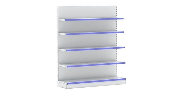 Supermarket Single Shelves 2 3D model | CGTrader