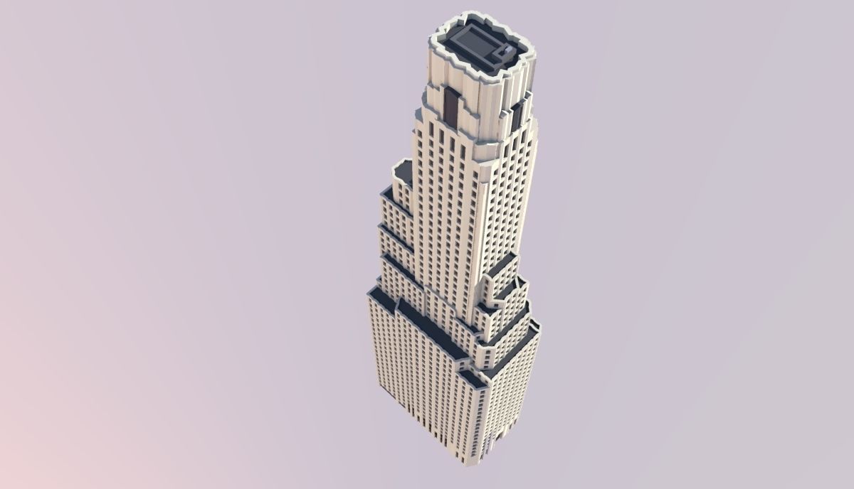 One Wall Street 3D model 3D printable | CGTrader