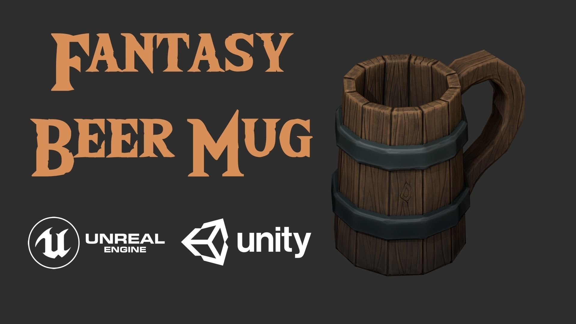 Fantasy Beer Mug 3D model | CGTrader