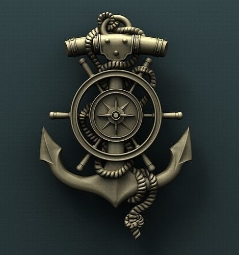 Anchor 3d stl model for CNC 3D model | CGTrader