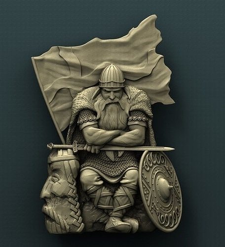 Viking 2d stl model for CNC 3D model | CGTrader