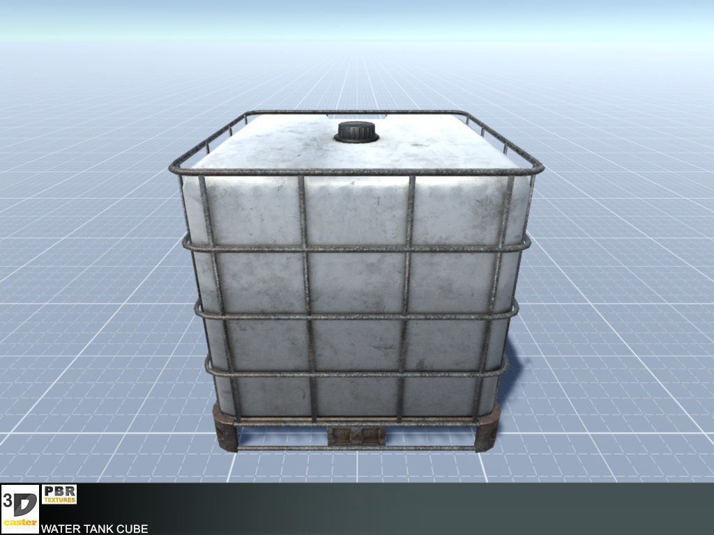 3D model Water Tank Cube VR / AR / low-poly | CGTrader