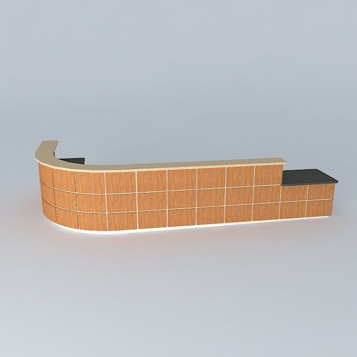 Reception Desk free 3D model | CGTrader