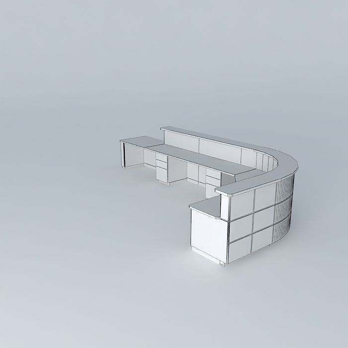 Reception Desk free 3D model | CGTrader