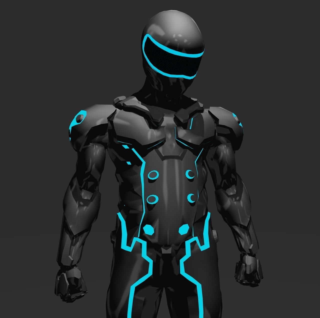 My superhero Mathveus Ultra costume 3D model rigged | CGTrader