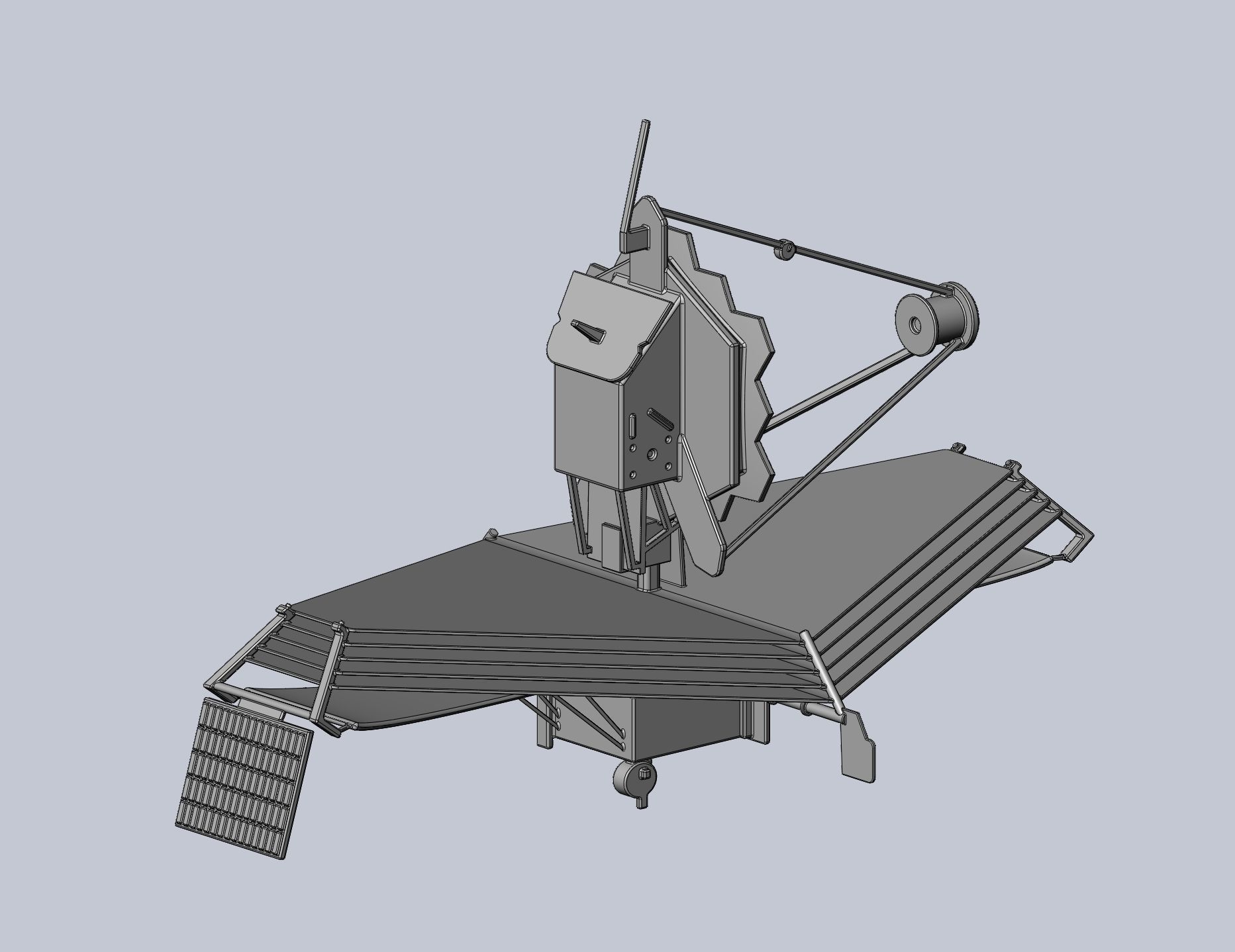 James Webb Space Telescope JWST Basic Model 3D model 3D printable ...