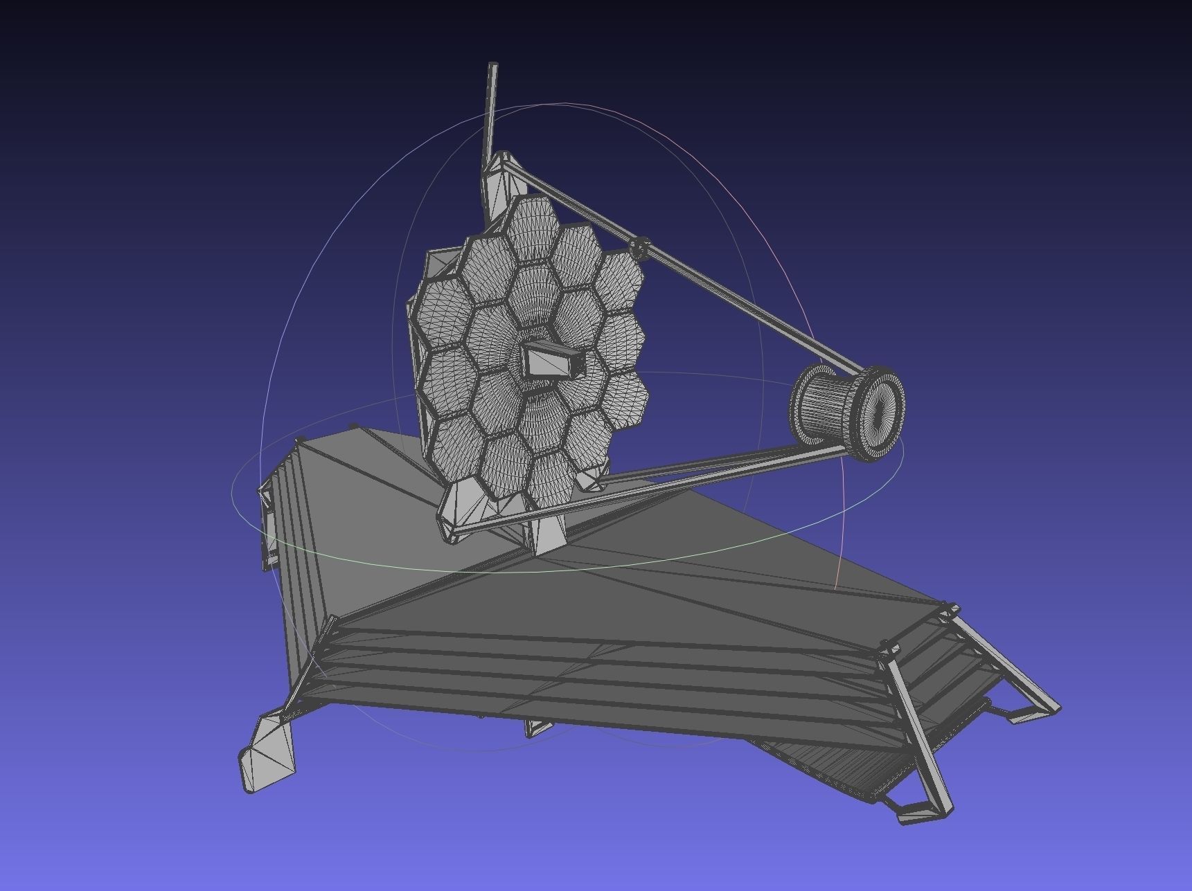 James Webb Space Telescope JWST Basic Model 3D model 3D printable ...