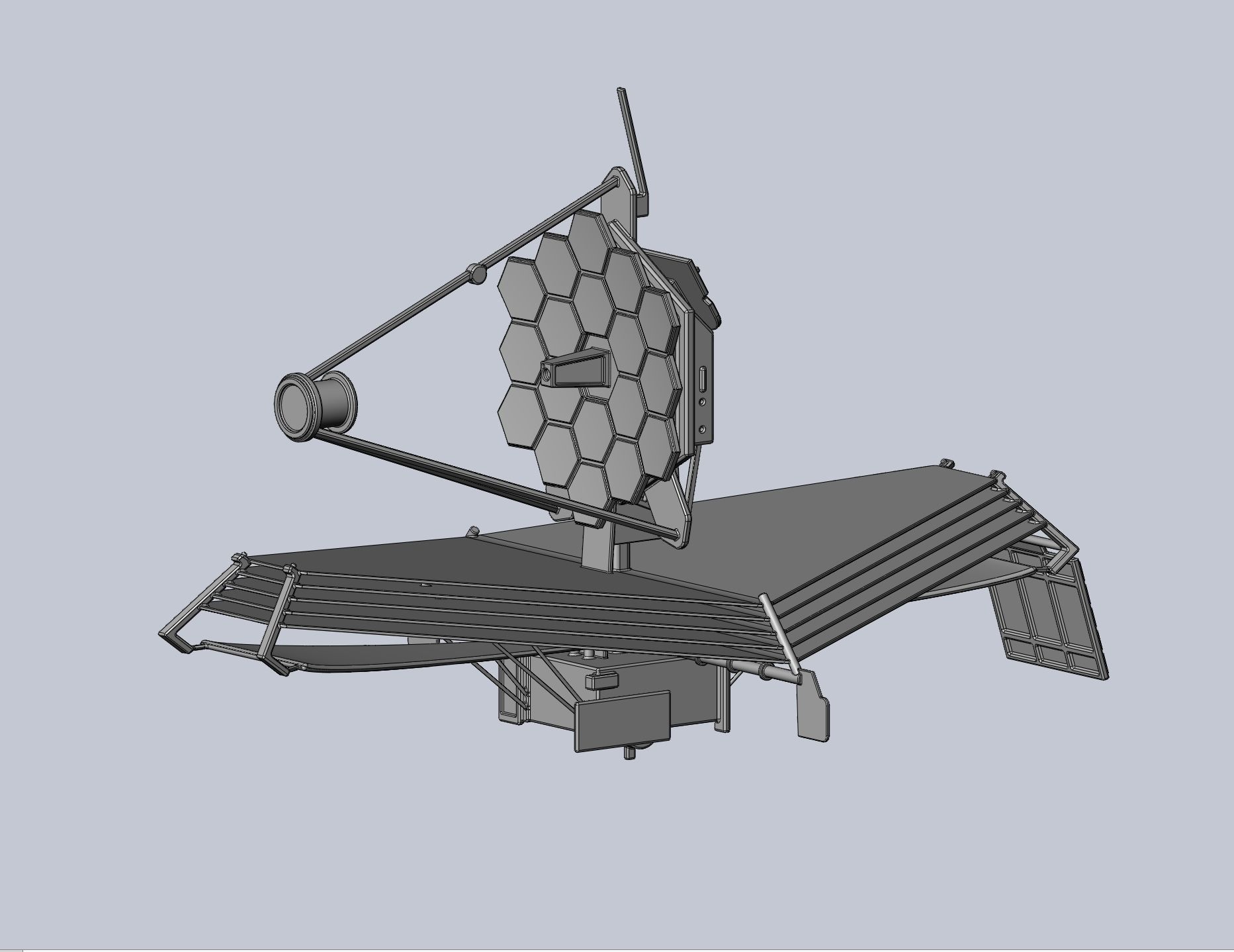 James Webb Space Telescope JWST Basic Model 3D model 3D printable ...