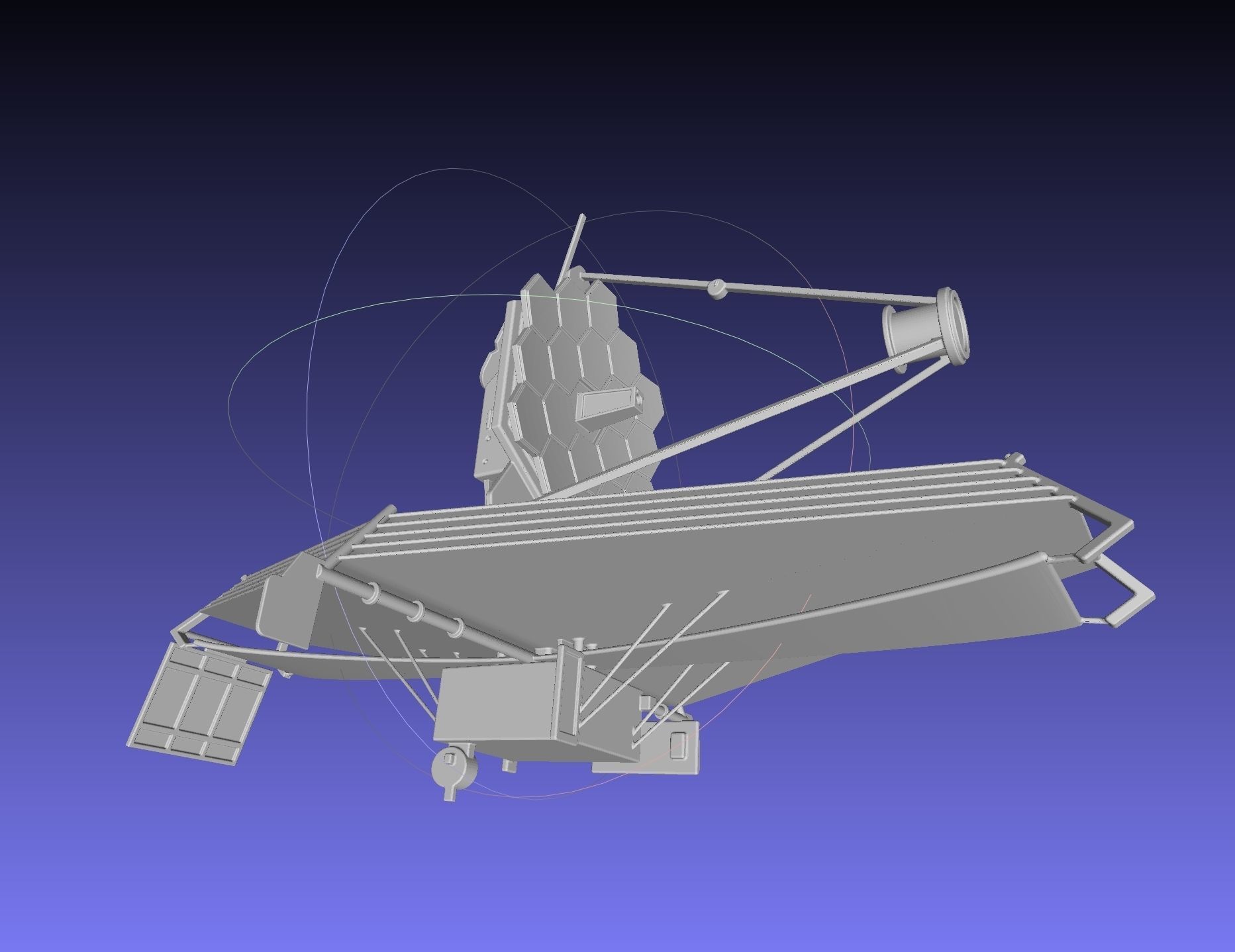 James Webb Space Telescope JWST Basic Model 3D model 3D printable ...