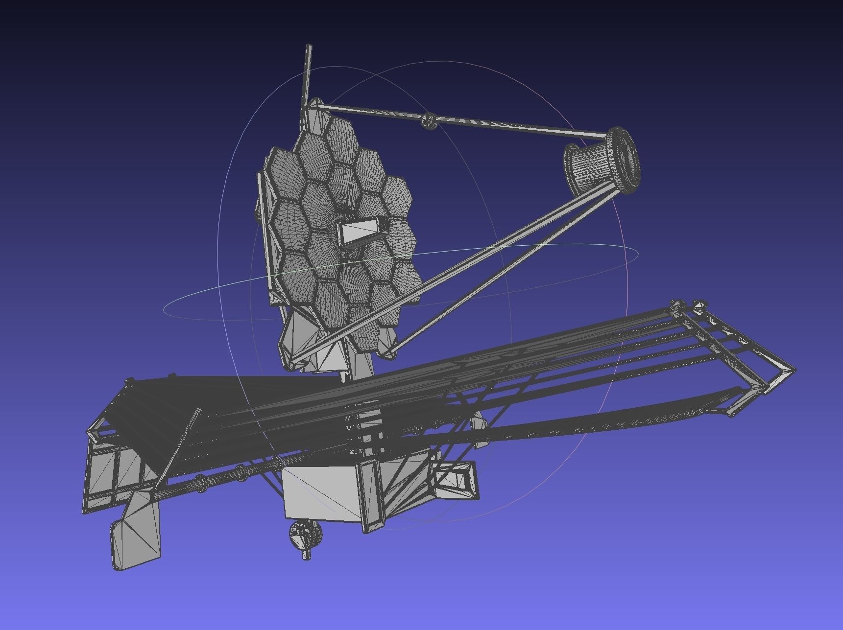 James Webb Space Telescope JWST Basic Model 3D model 3D printable ...
